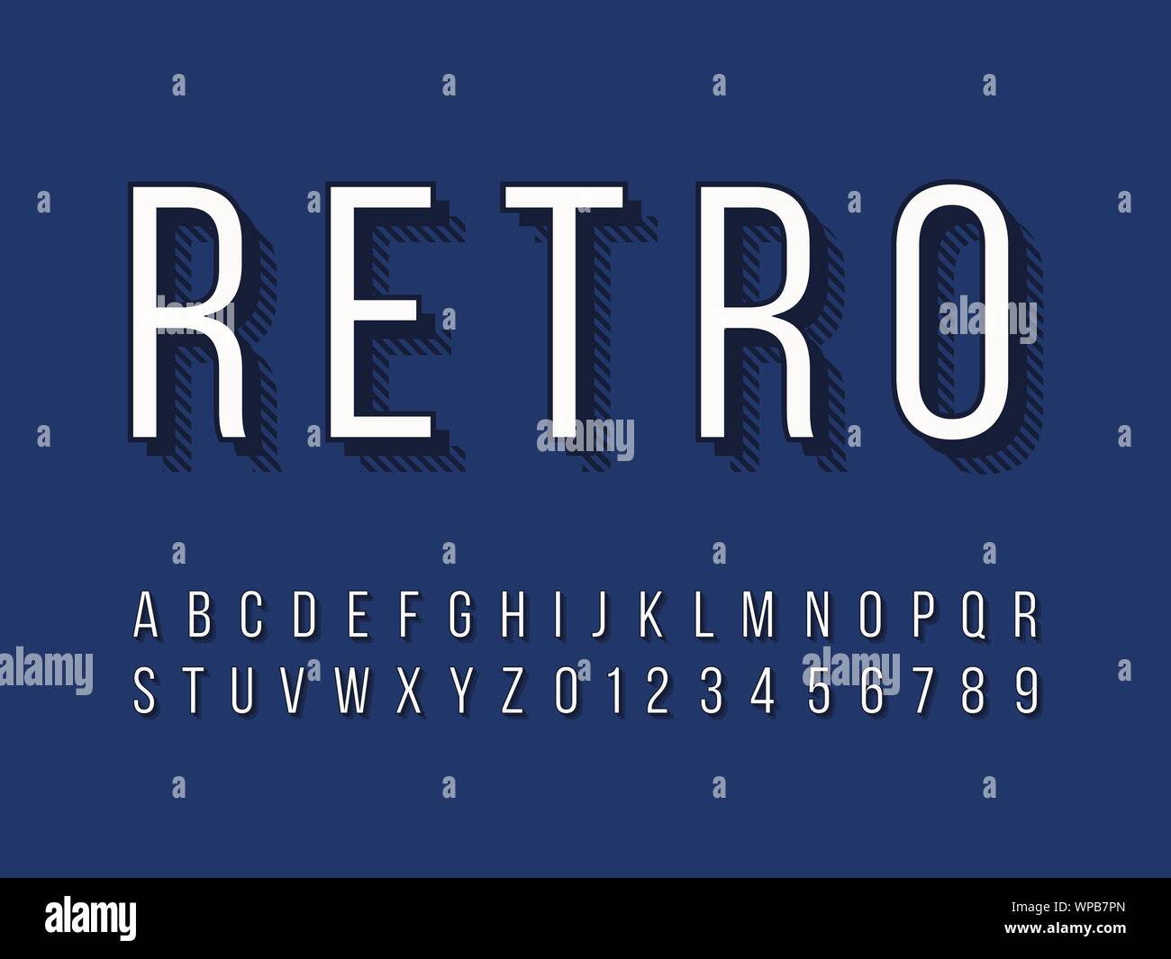 Retro color font and alphabet. Stock vector Stock Vector Image & Art ...