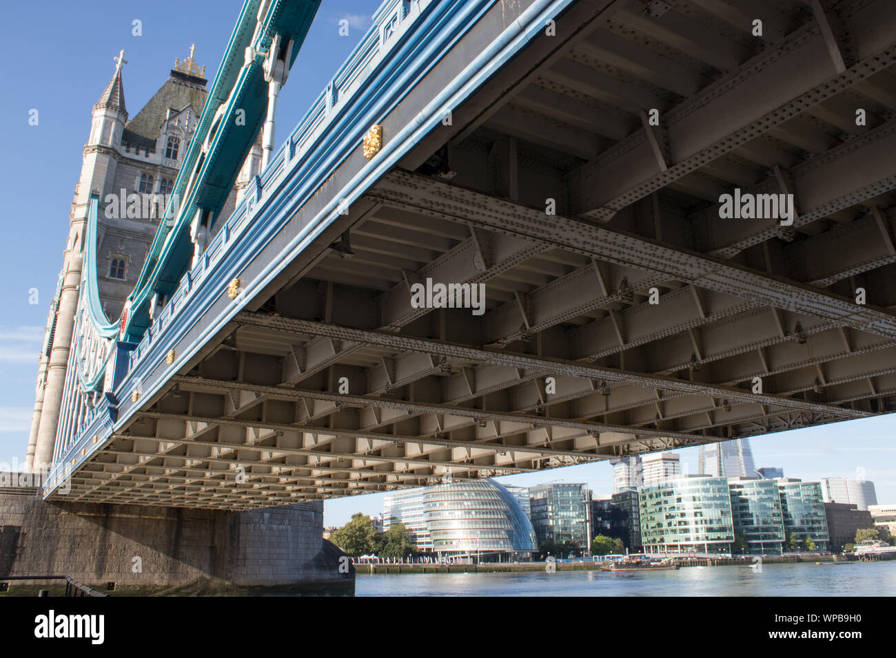 Under Tower Bridge Stock Photo - Alamy