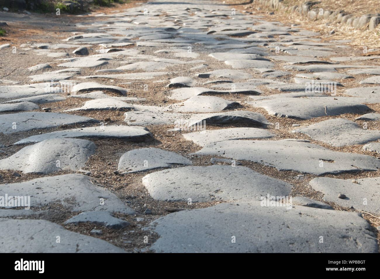 Basalt pavement of the Appia Antica, Rome Stock Photo - Alamy