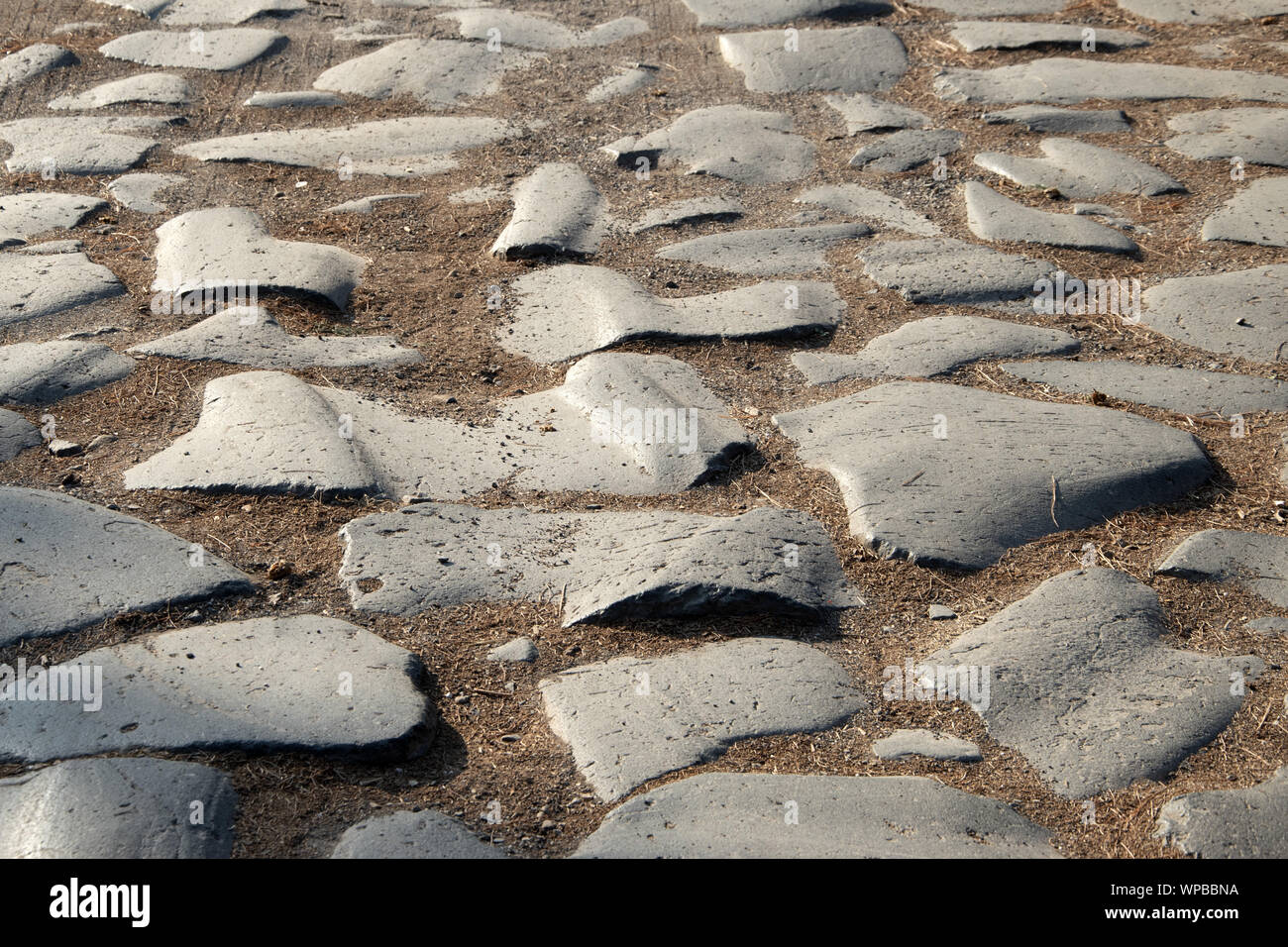 Basalt pavement of the Appia Antica, Rome Stock Photo - Alamy