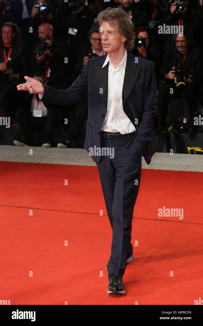 VENICE, ITALY - SEPTEMBER 07: Mick Jagger walks the red carpet ahead of ...