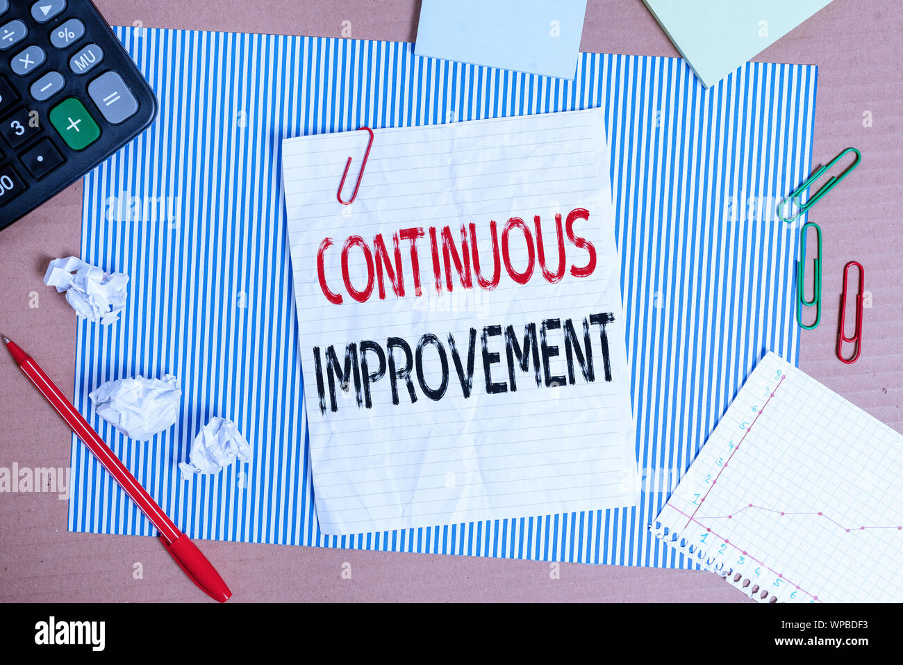 Text sign showing Continuous Improvement. Business photo showcasing ...