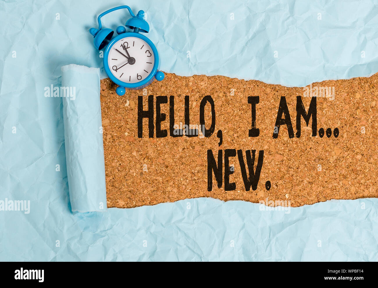 Handwriting text writing Hello I Am New. Conceptual photo introducing ...