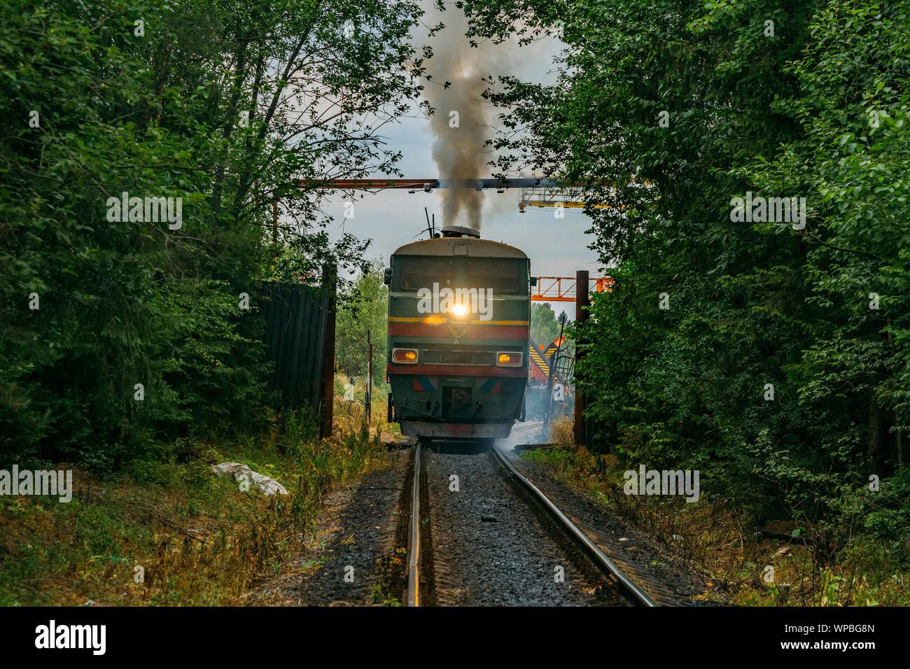 Diesel locomotive front view hi-res stock photography and images - Alamy