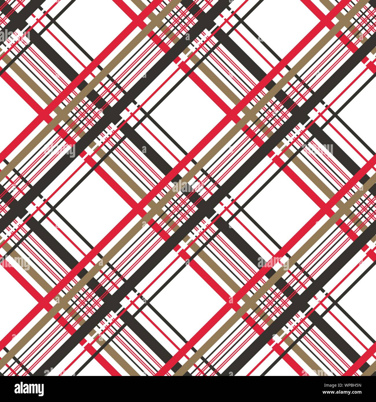 Checkered gingham fabric seamless pattern in black, white and blue ...
