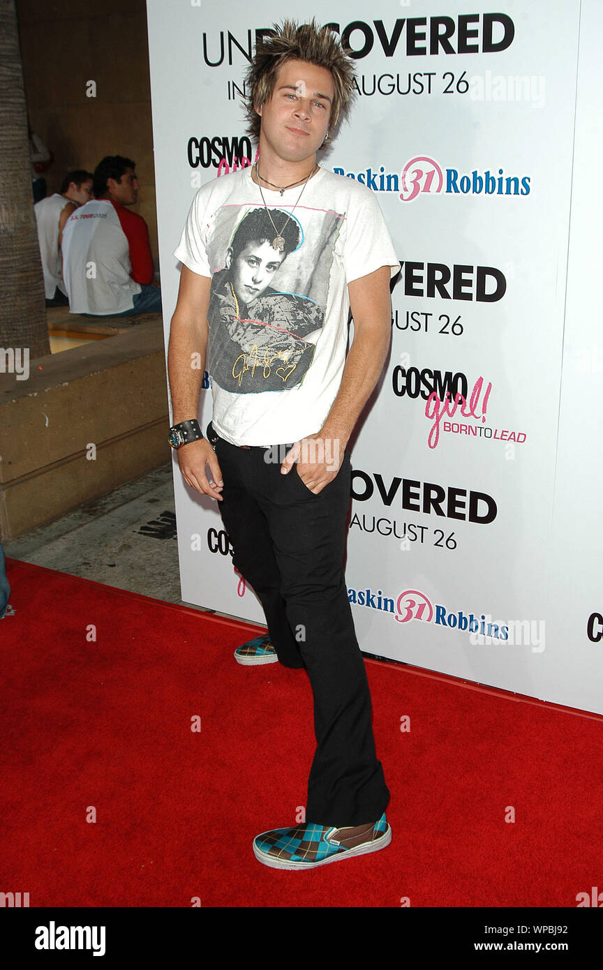 Ryan Cabrera at the Los Angeles Premiere of "Undiscovered" held at the ...