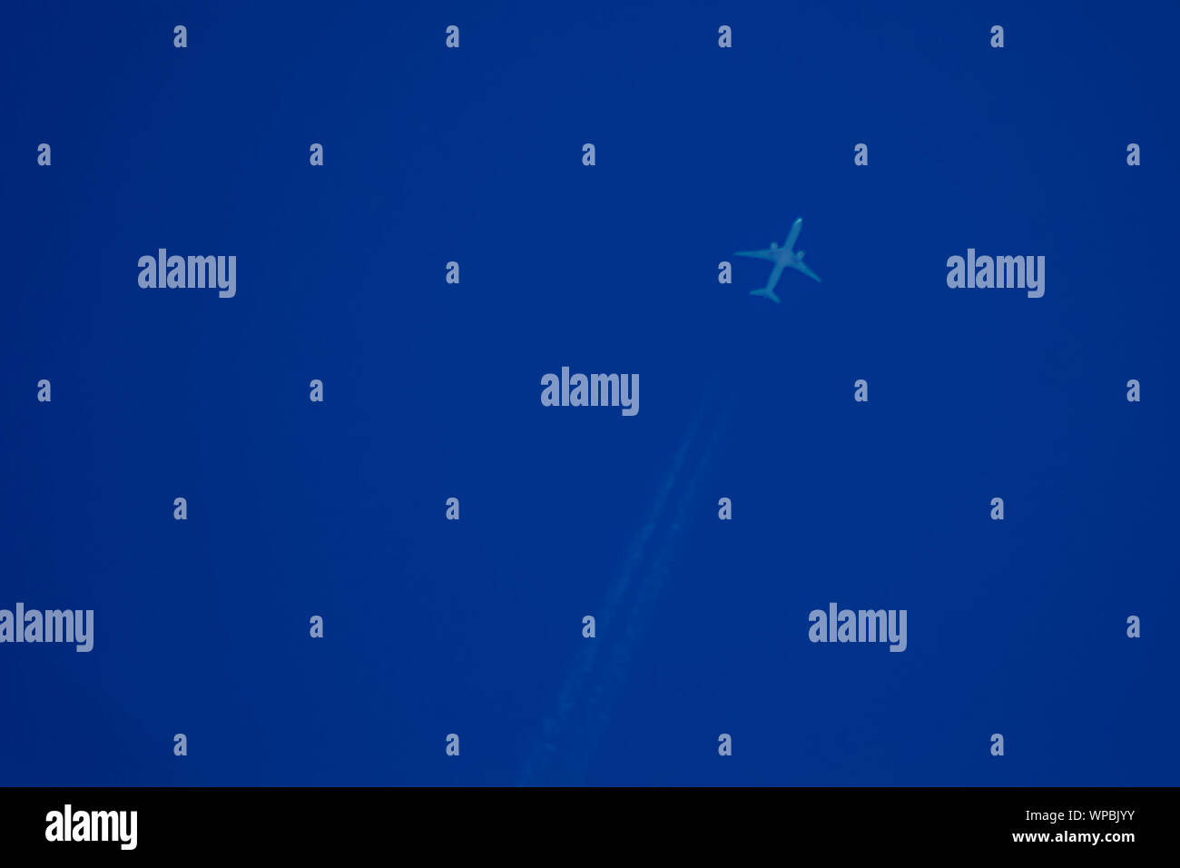 Aircraft in the sky. Travel and air transport concept Stock Photo - Alamy