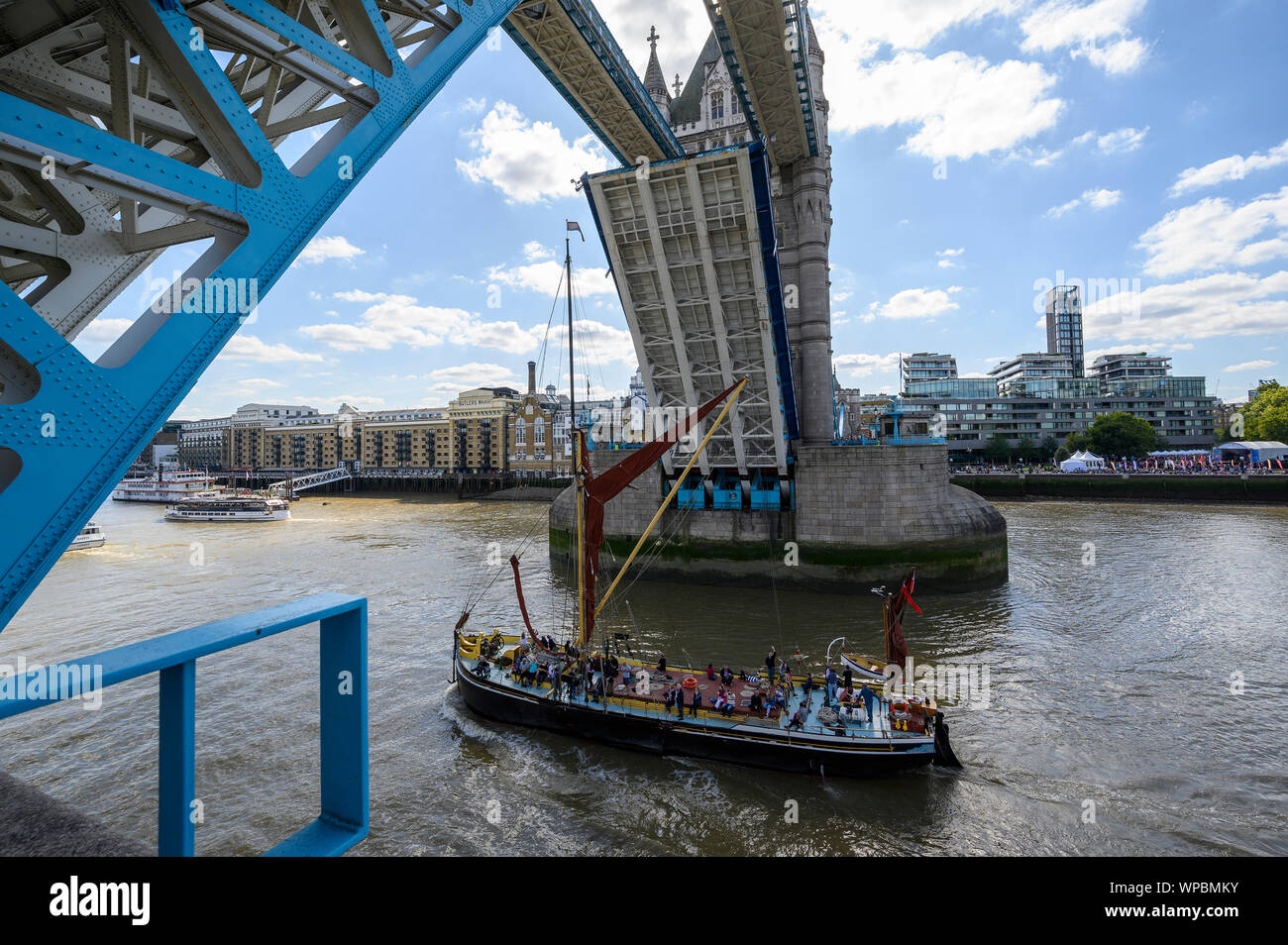 Tower bridge opening allow hi-res stock photography and images - Alamy