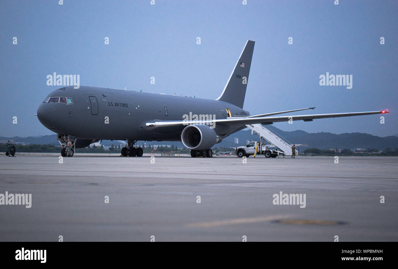 A KC-46A Pegasus from McConnell Air Force Base’s total force team, 22nd ...