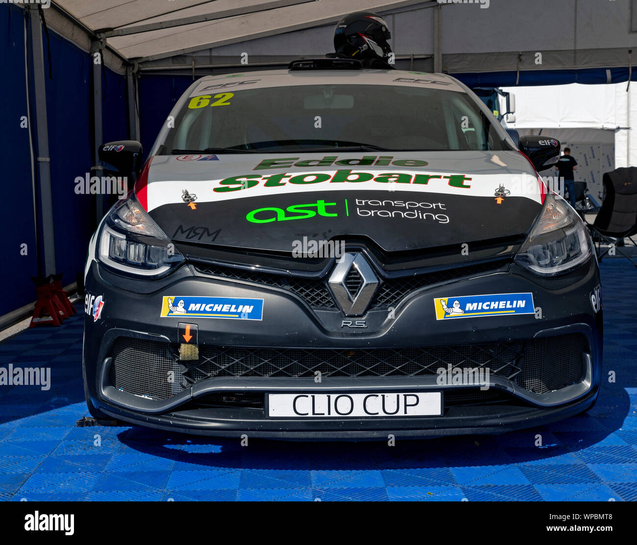 Oulton Park Pit area, car 62 Jack Young, MRM Team, Renault Clio Cup ...