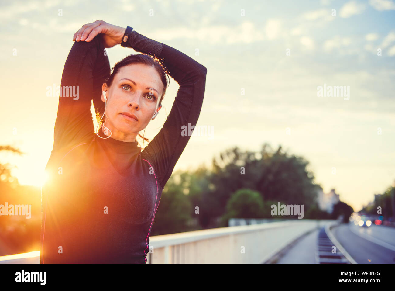 Active females stretching training hi-res stock photography and images ...