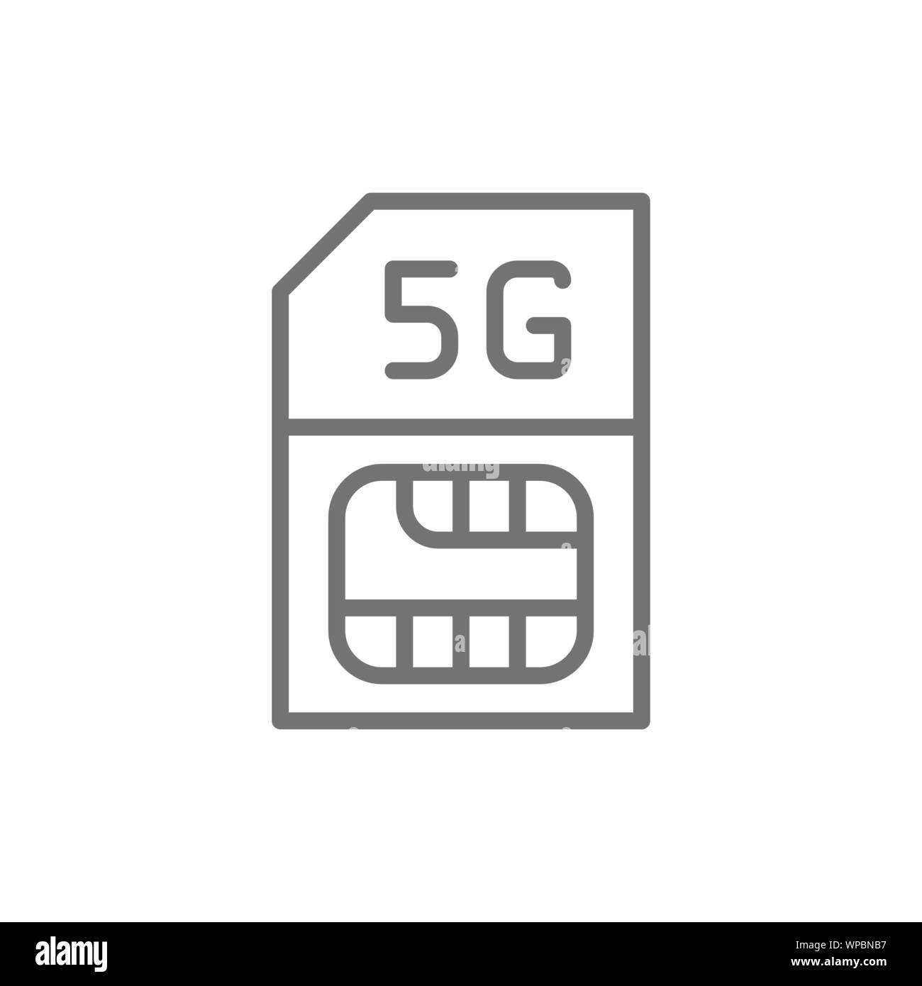 5g icon line simple Cut Out Stock Images & Pictures - Alamy