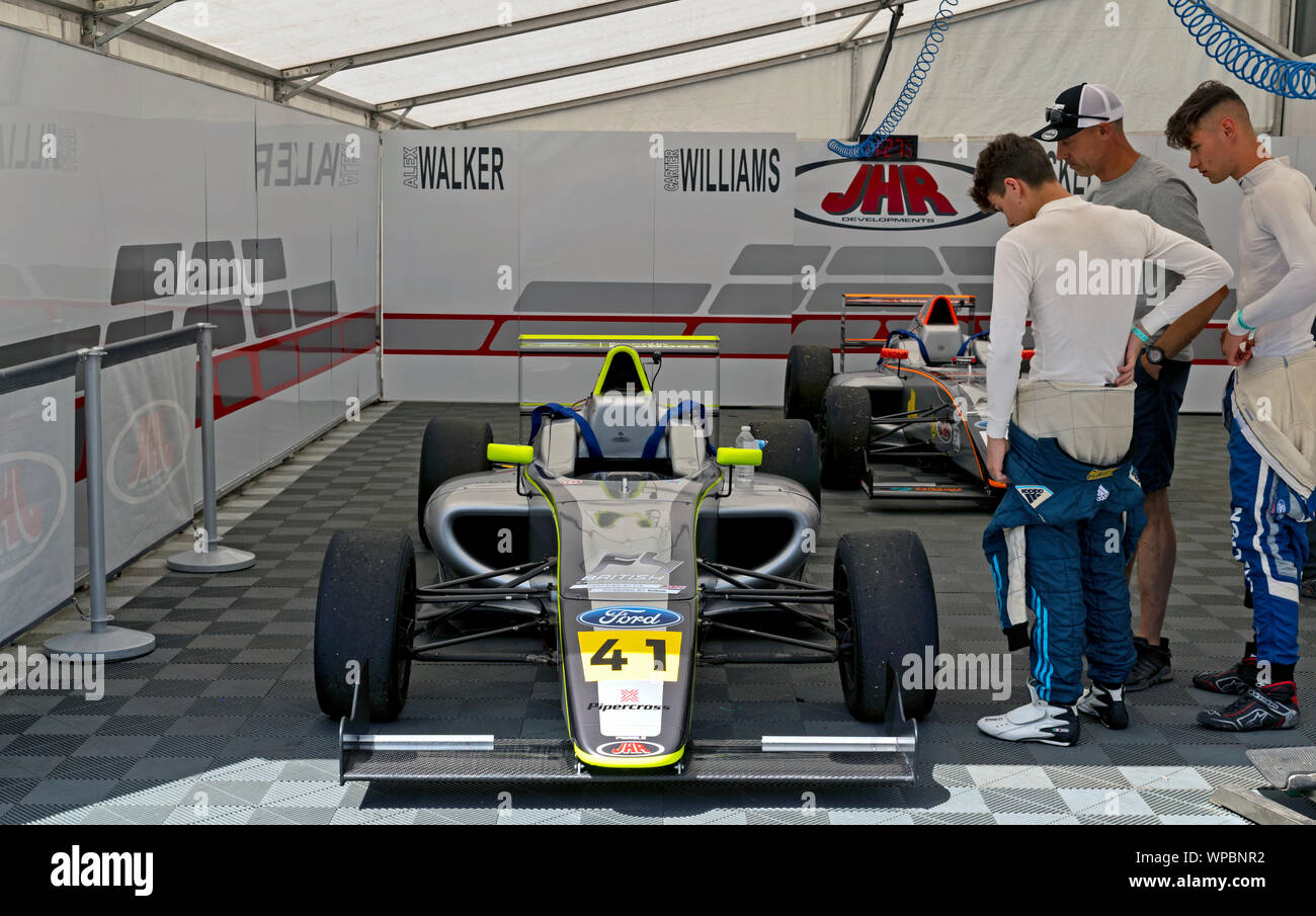 Oulton Park Pit and off track area, car 41, JHR Developments Team ...