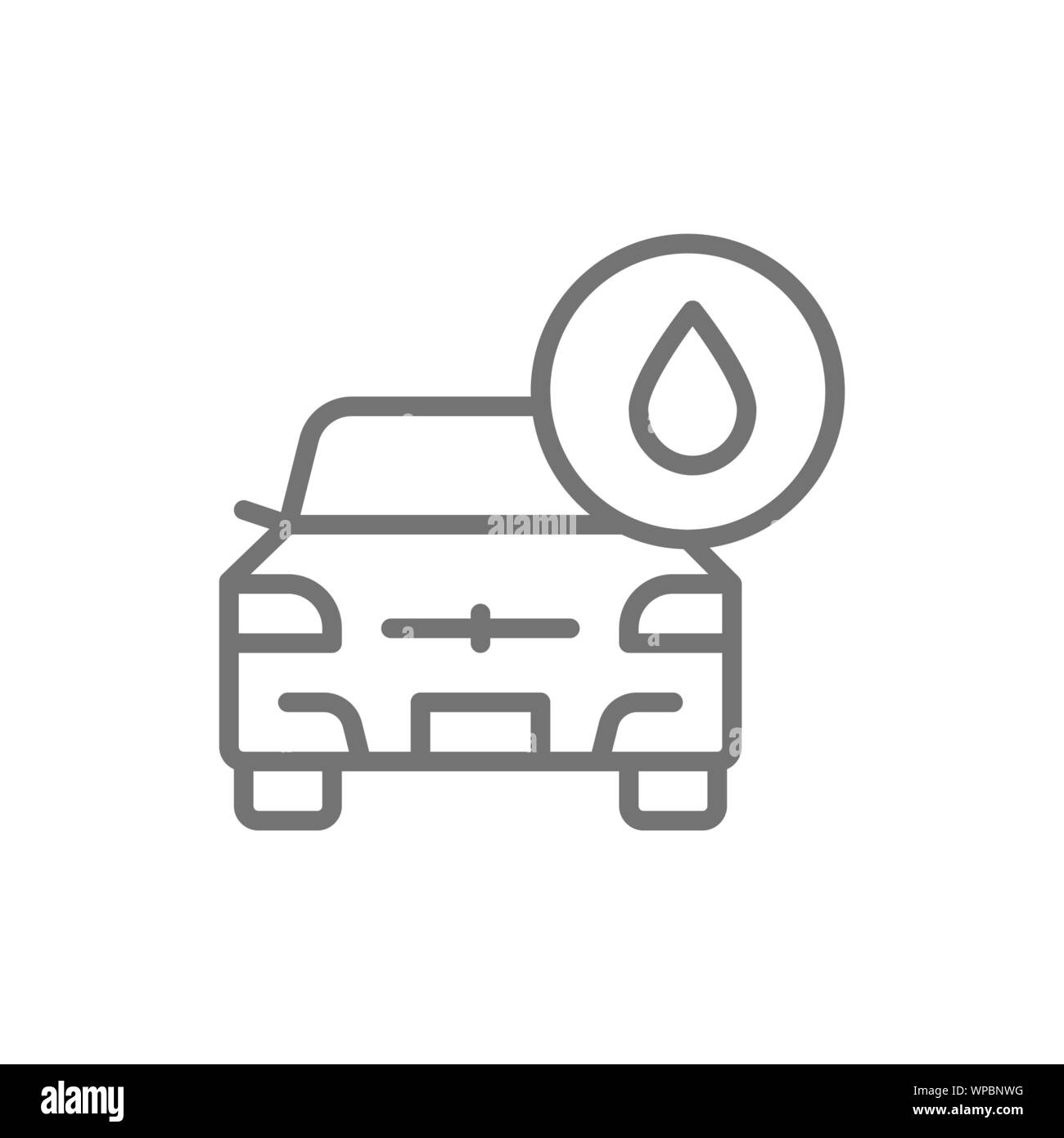 Vector car wash, auto washing line icon Stock Vector Image & Art - Alamy