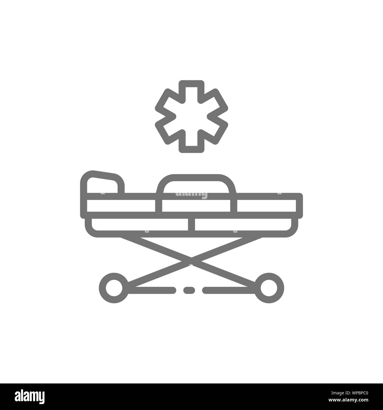 Ambulance Stretcher Trolley Stock Vector Images - Alamy