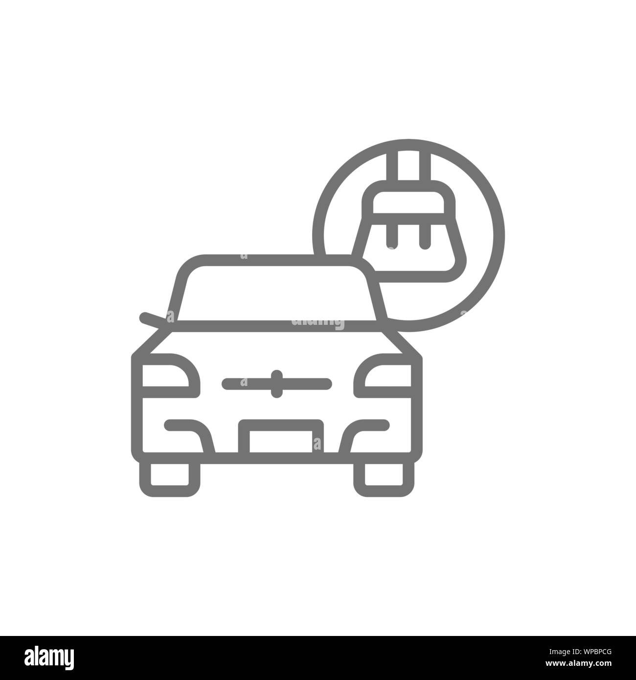 Vector full car cleaning service line icon Stock Vector Image & Art - Alamy