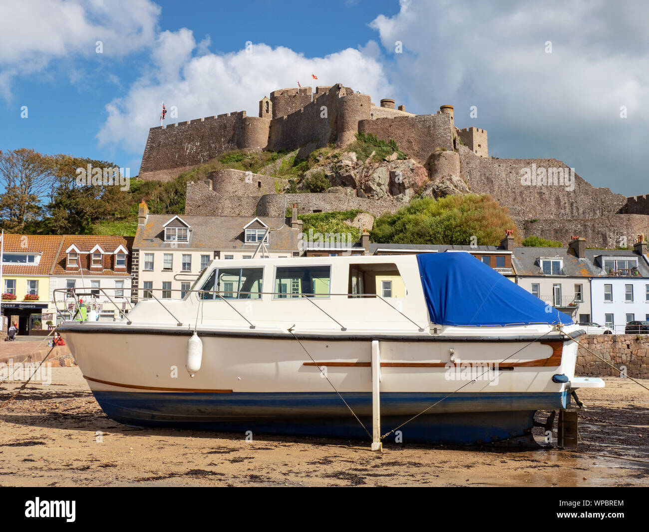 Mont Orgueil Castle, Gorey, Jersey, Channel Islands Stock Photo - Alamy