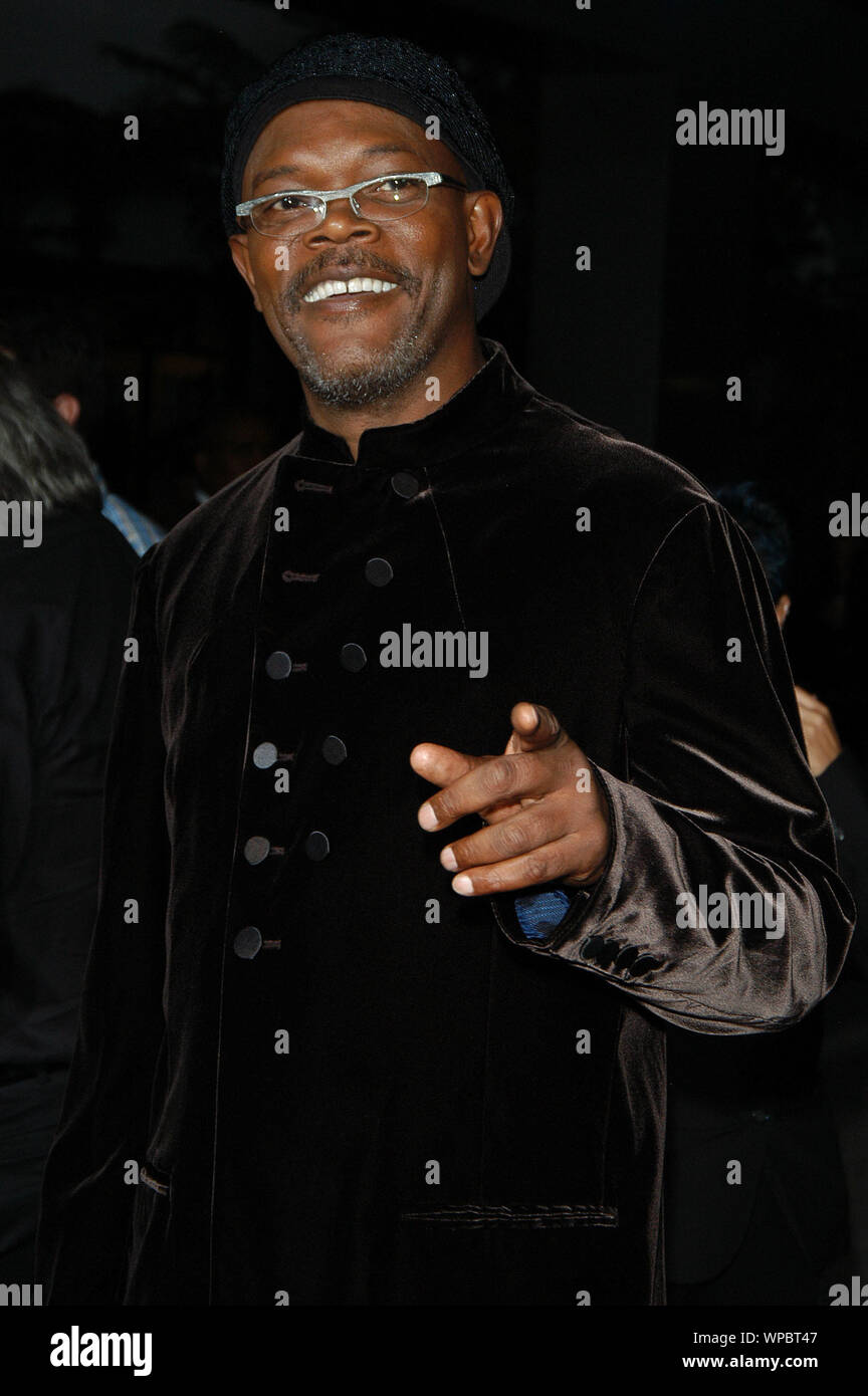Samuel L. Jackson at the Los Angeles Premiere of "The Man" held at the ...