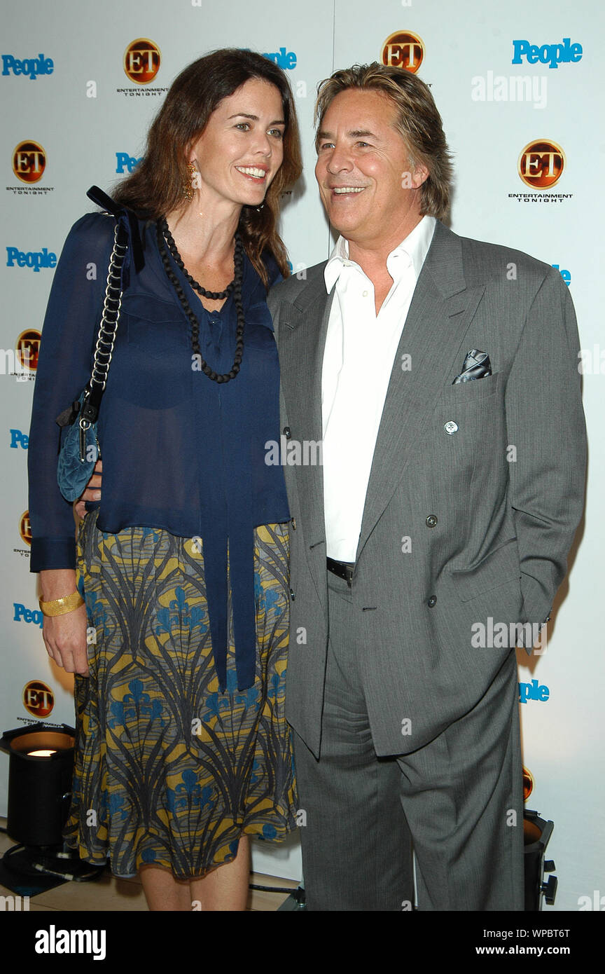 Don Johnson and Kelly Johnson at Entertainment Tonights Annual Emmy ...