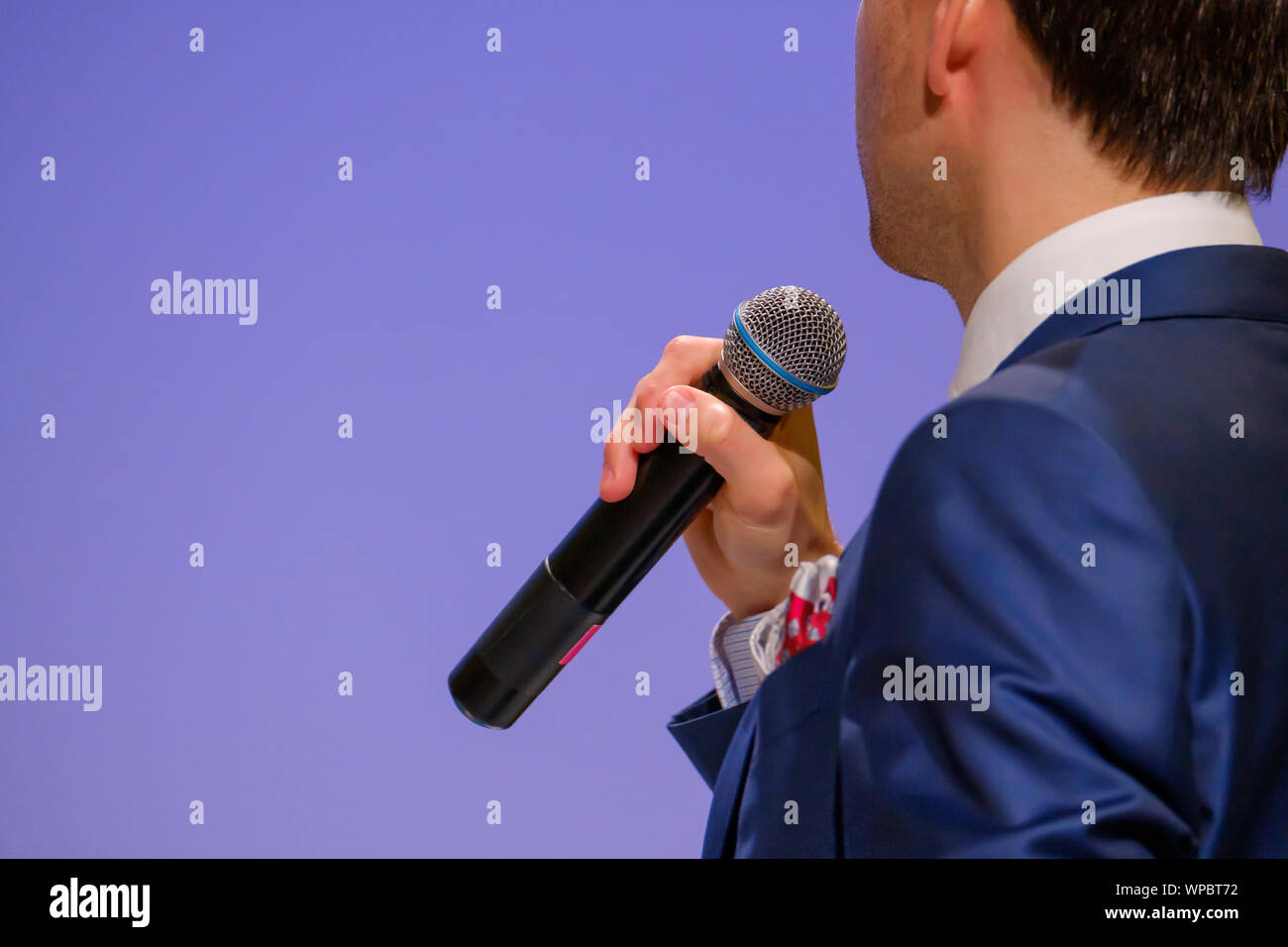 Male moderator hi-res stock photography and images - Alamy