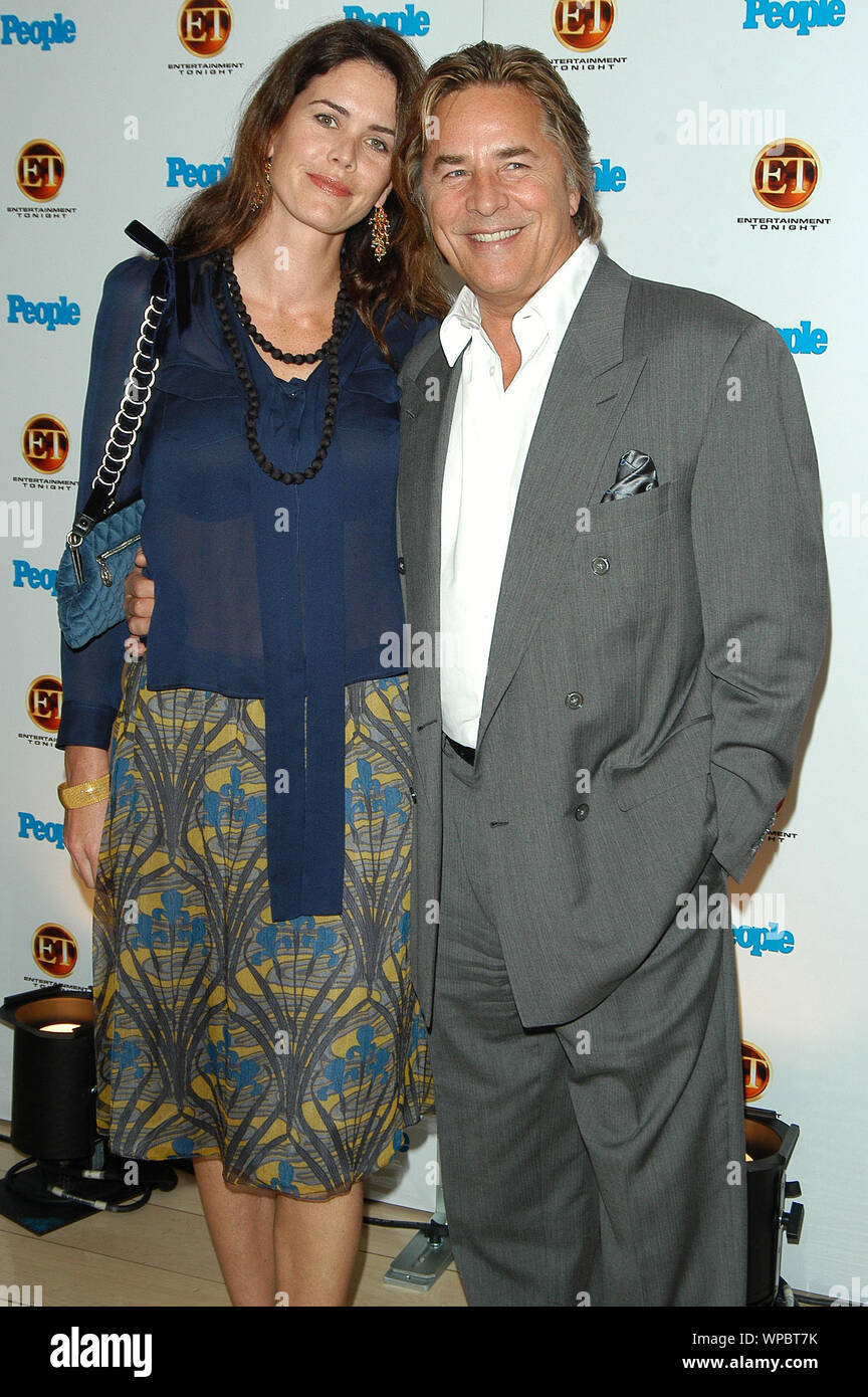 Don Johnson and Kelly Johnson at Entertainment Tonights Annual Emmy ...