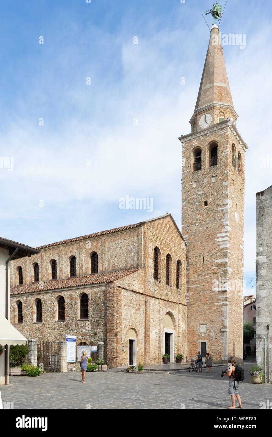 Italy, Grado , Friuli Venezia Giulia, Walking through historic city ...
