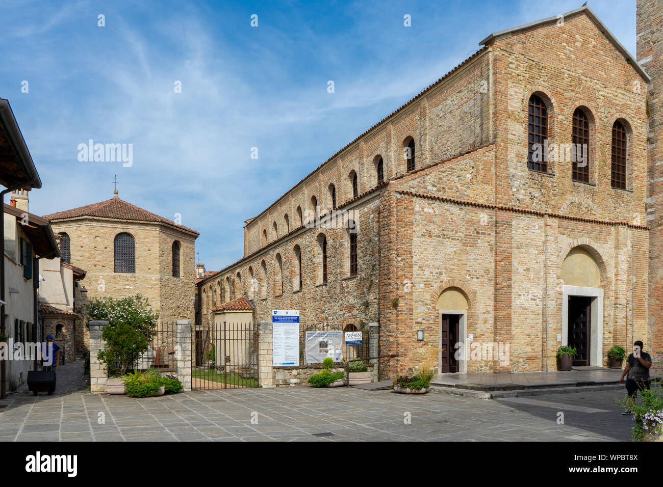 Italy, Grado , Friuli Venezia Giulia, Walking through historic city ...