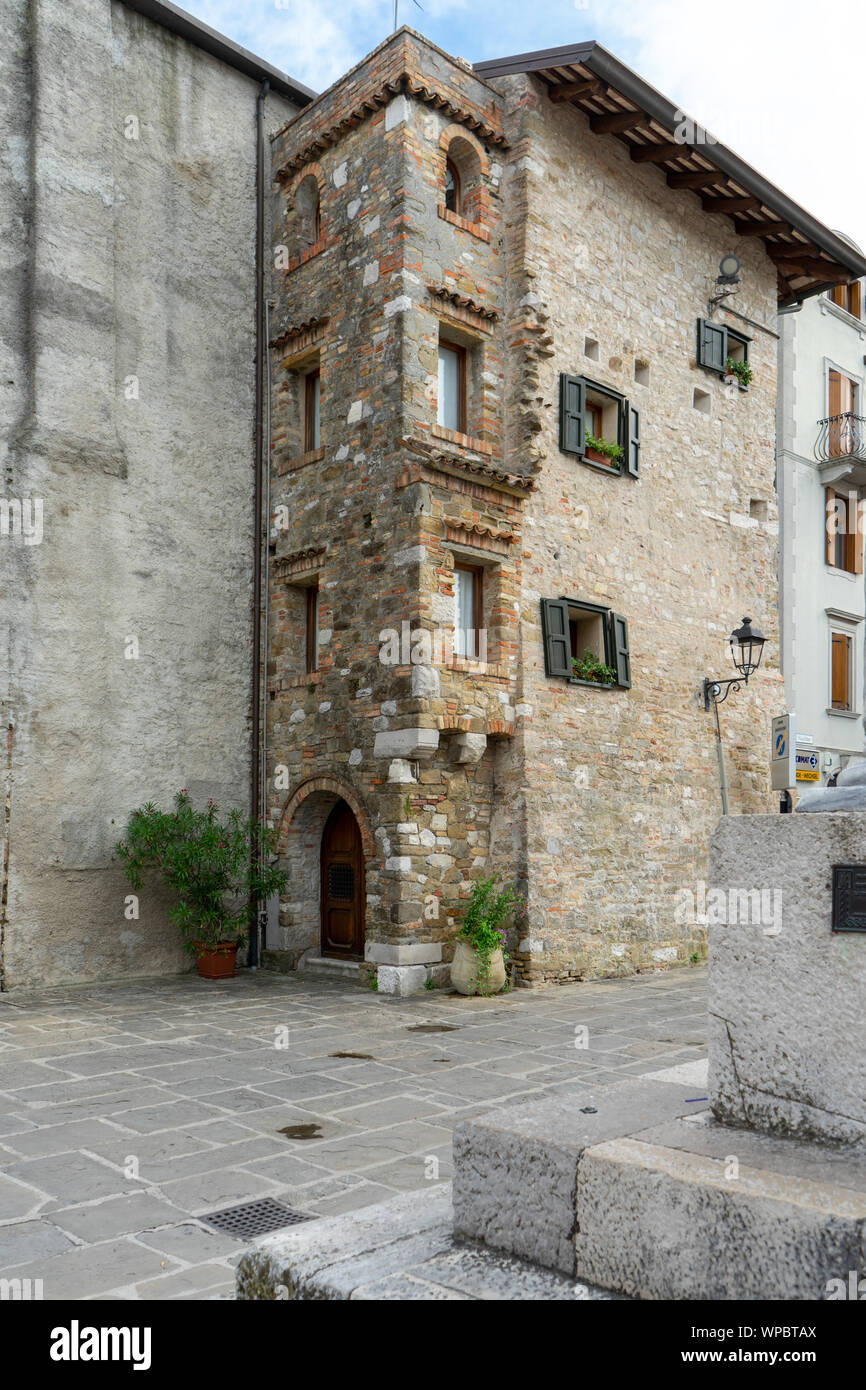 Italy, Grado , Friuli Venezia Giulia, Walking through historic city ...
