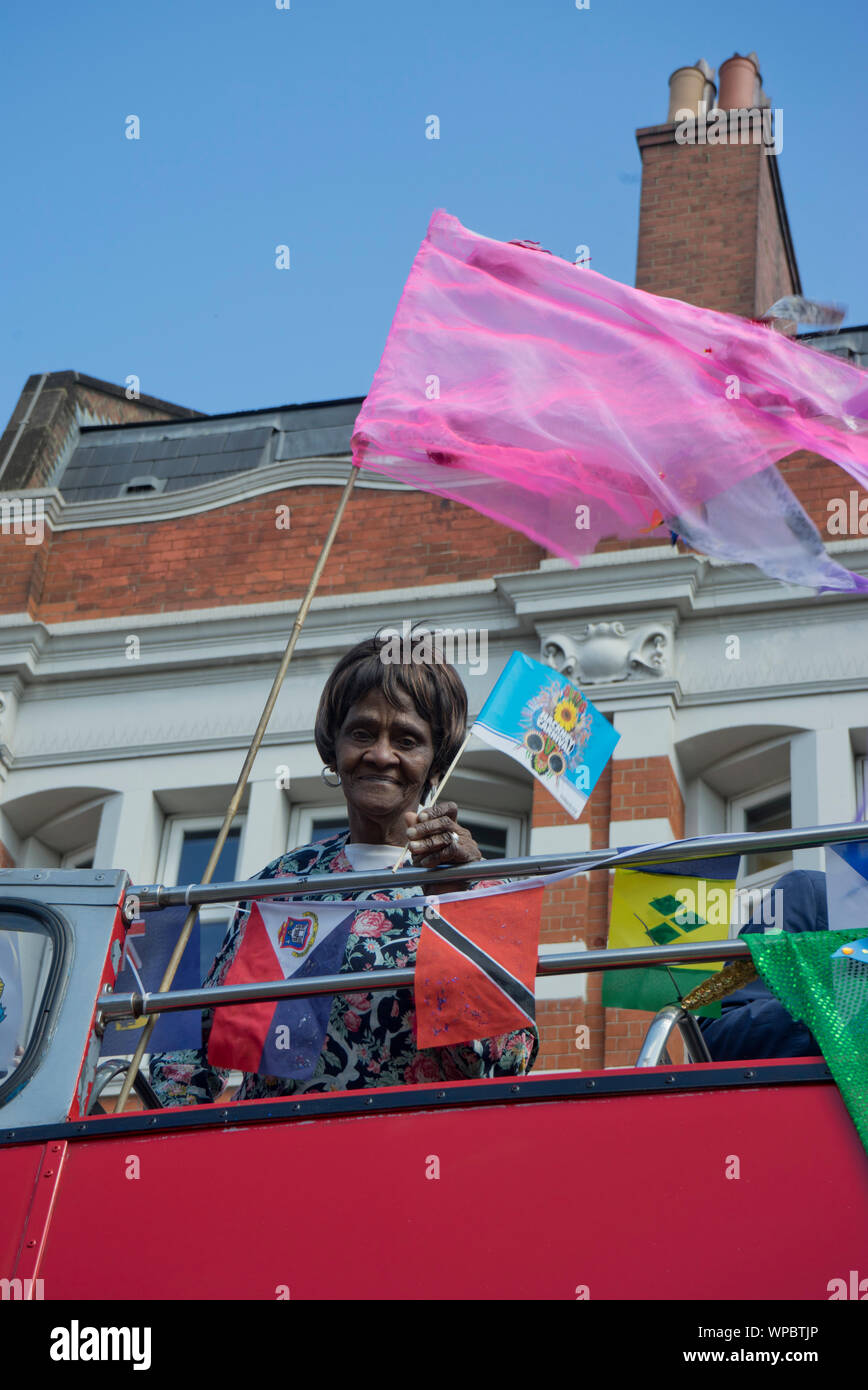 Dancers and musicians on parade enjoying Hackney Carnival in the ...