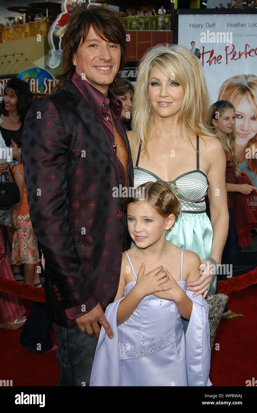 Heather Locklear, Richie Sambora and daughter Ava Elizabeth at the ...