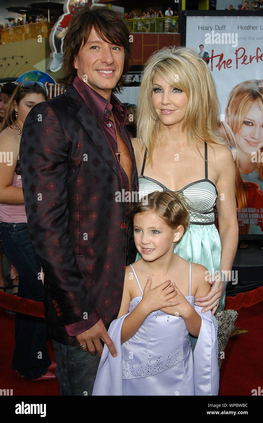 Heather Locklear, Richie Sambora and daughter Ava Elizabeth at the ...