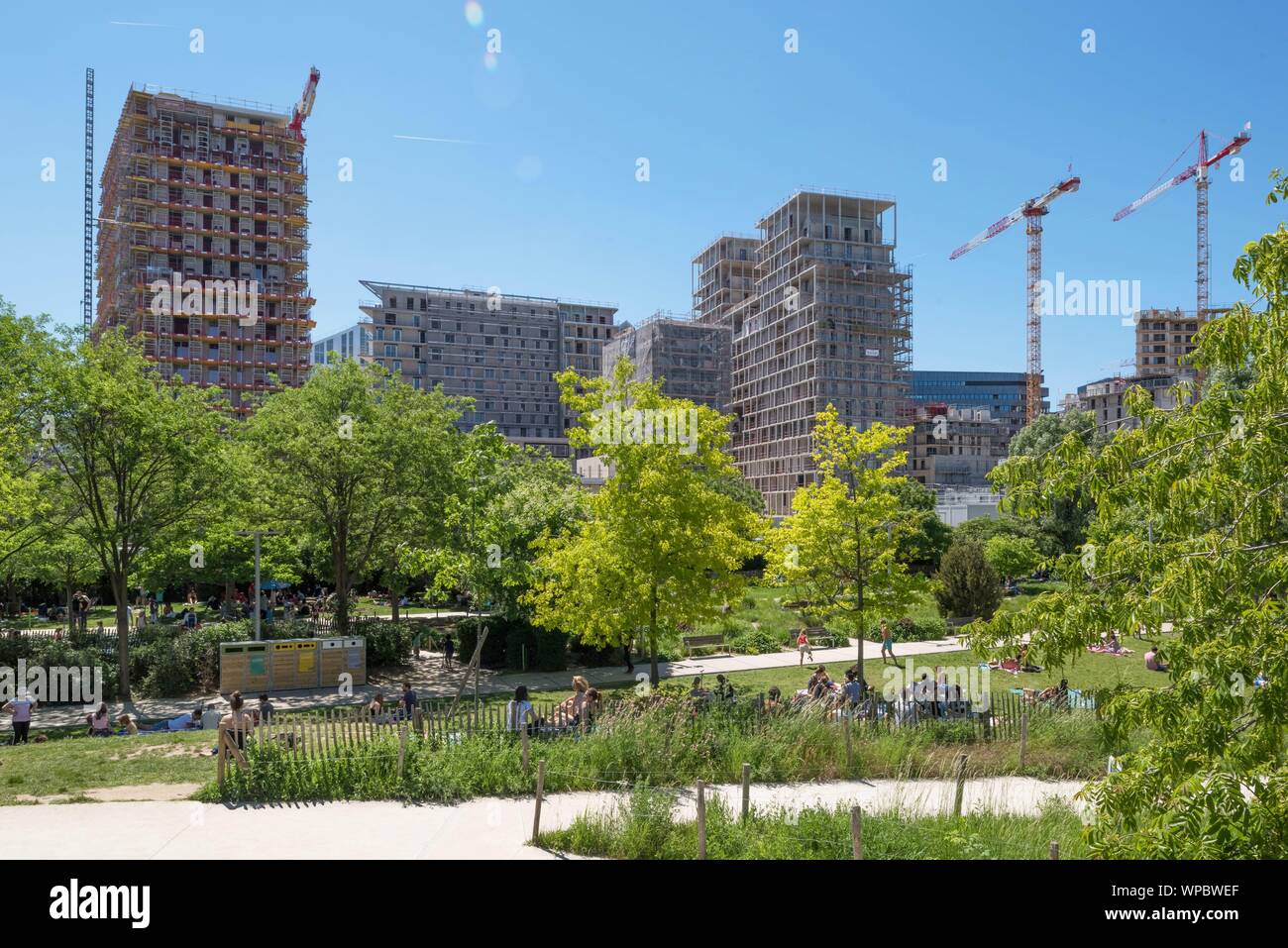 Paris, Stadtentwicklungsgebiet Clichy-Batignolles, Park Martin Luther ...