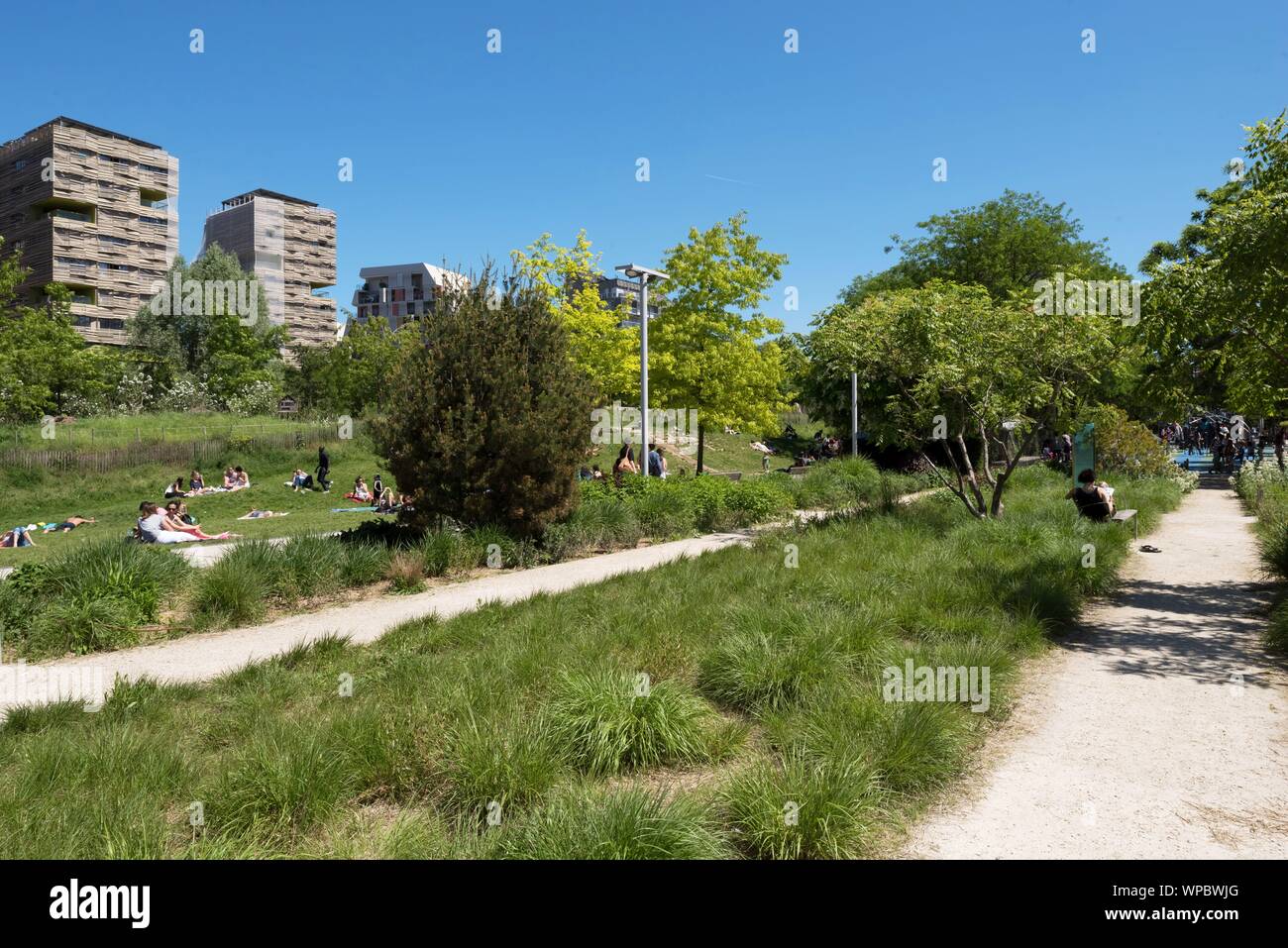 Paris, Parc Martin Luther King, Stadtentwicklungsgebiet Clichy ...
