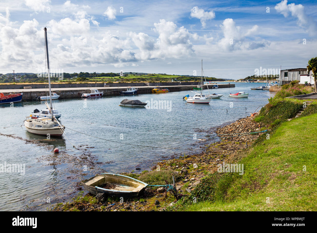 The historic harbour at Hayle Cornwall England UK Europe Stock Photo ...