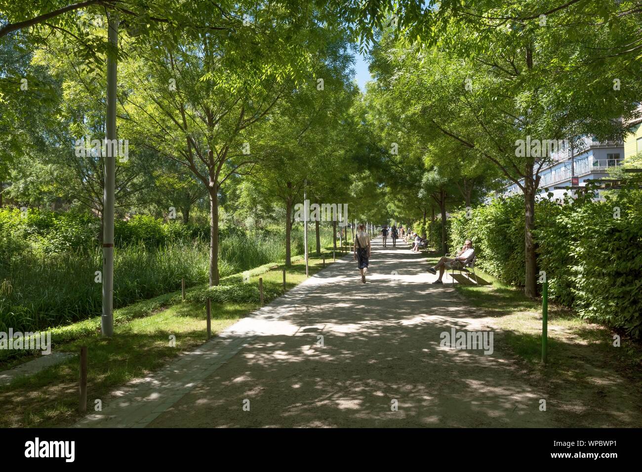 Paris, Parc Martin Luther King, Stadtentwicklungsgebiet Clichy ...