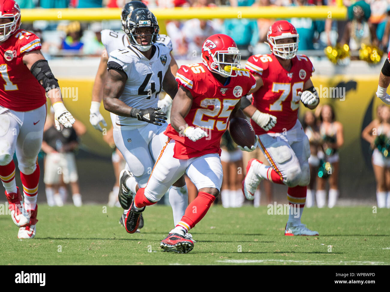 Jacksonville, FL, USA. 8th Sep, 2019. Kansas City Chiefs running back ...