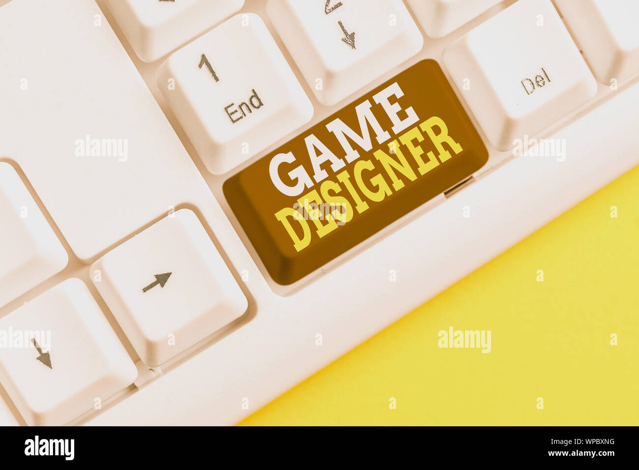 Word writing text Game Designer. Business photo showcasing Campaigner ...