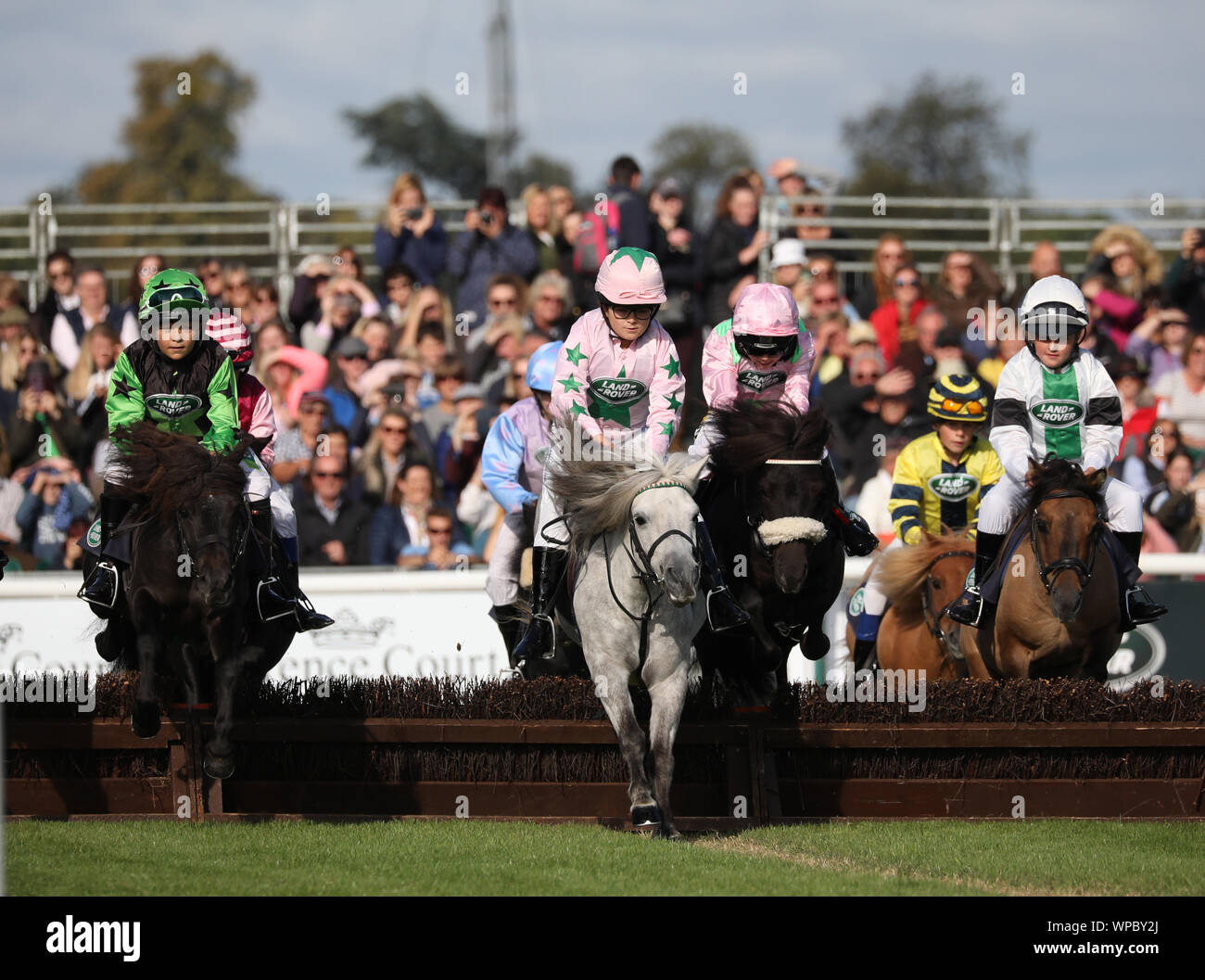 The Shetland Pony Grand National gets underway at The Land Rover ...