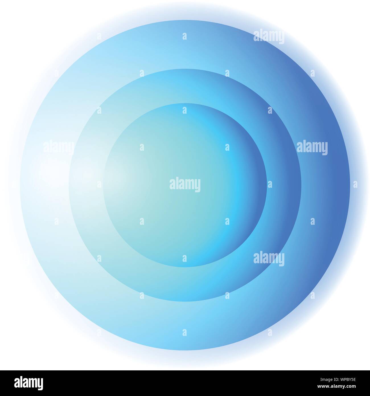 Shiny, blurry radial, radiating circles, rings. Concentric colorful ...