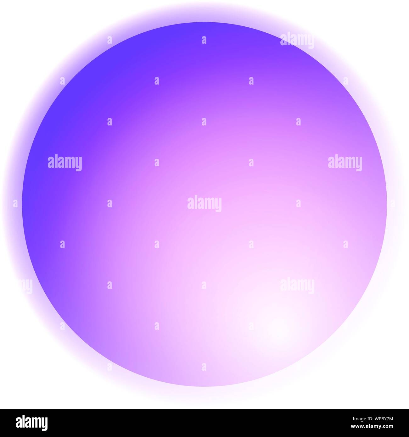 Colorful, shiny orb, sphere, globe illustration. Round 2-color design ...