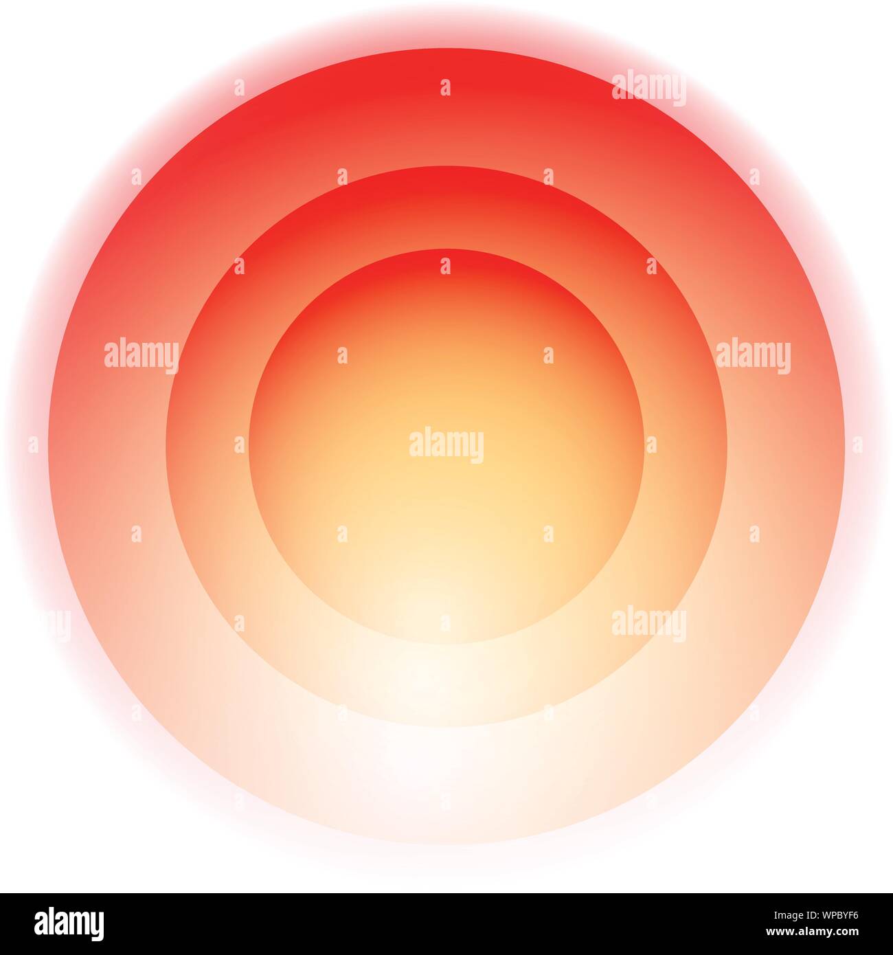 Shiny, blurry radial, radiating circles, rings. Concentric colorful ...