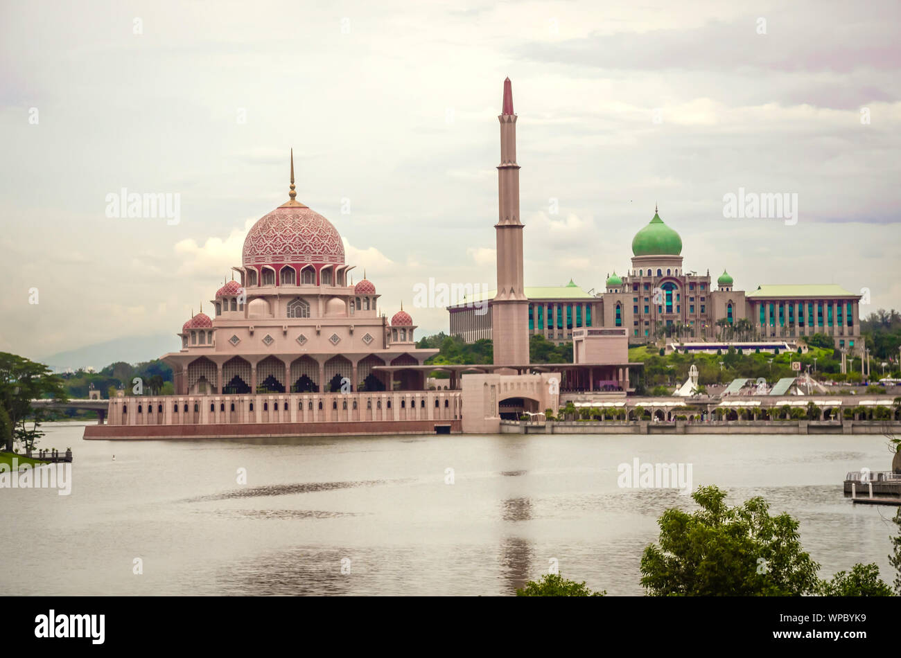 The Putra Mosque (Masjid) is the principal mosque of Putrajaya ...
