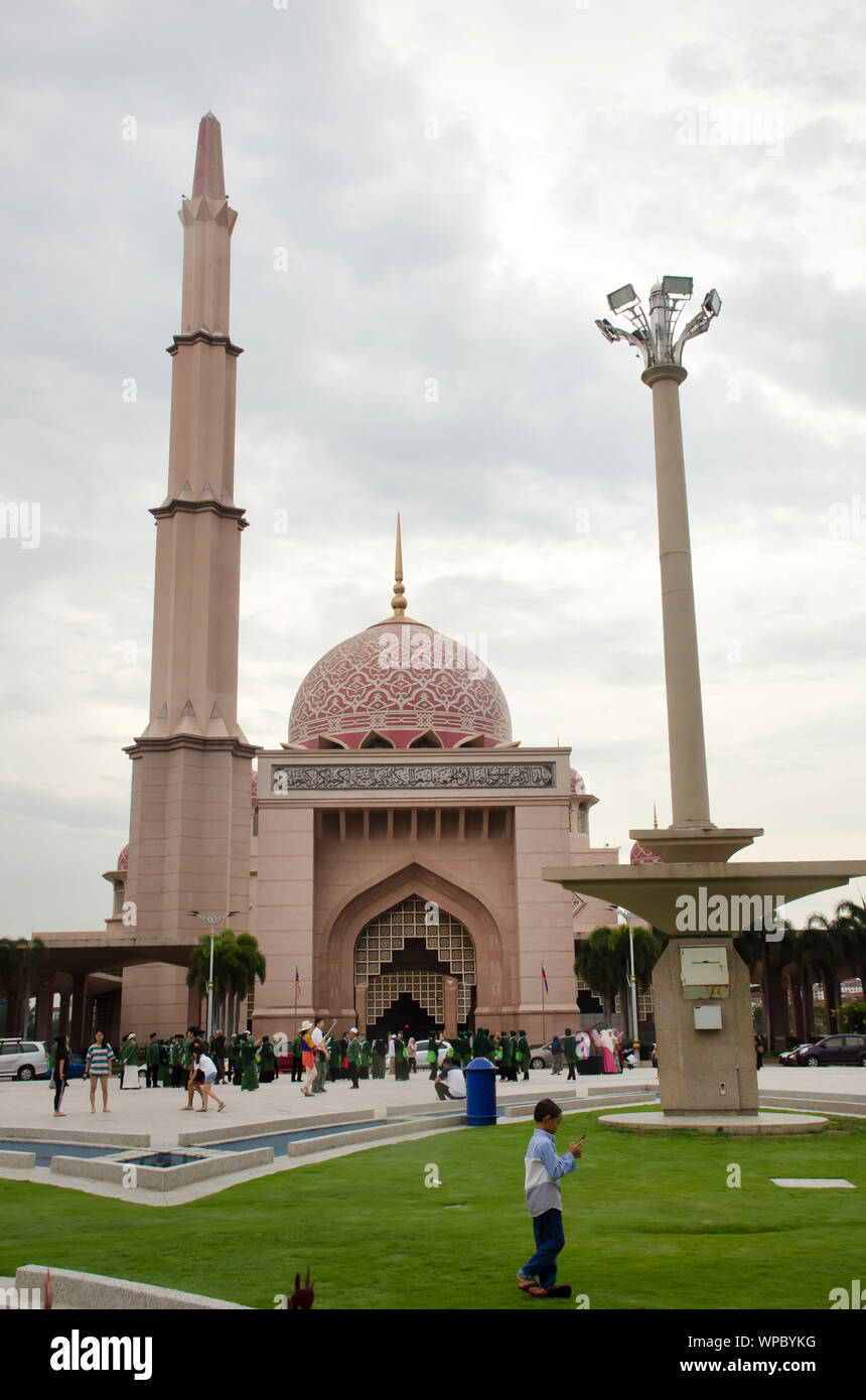 The Putra Mosque (Masjid) is the principal mosque of Putrajaya ...