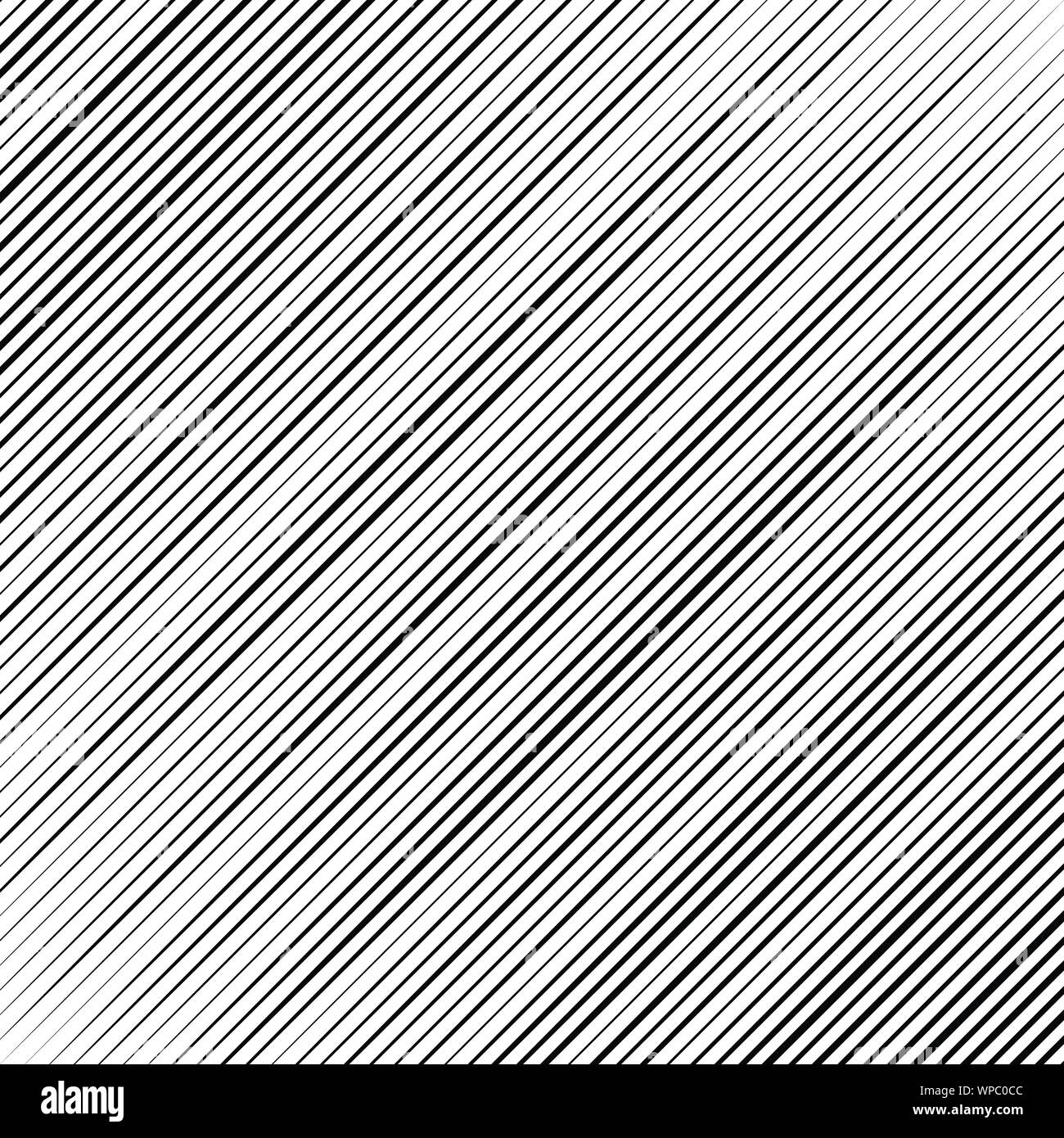 Dynamic diagonal, oblique, slanted lines, stripes geometric pattern, background. Texture with ...
