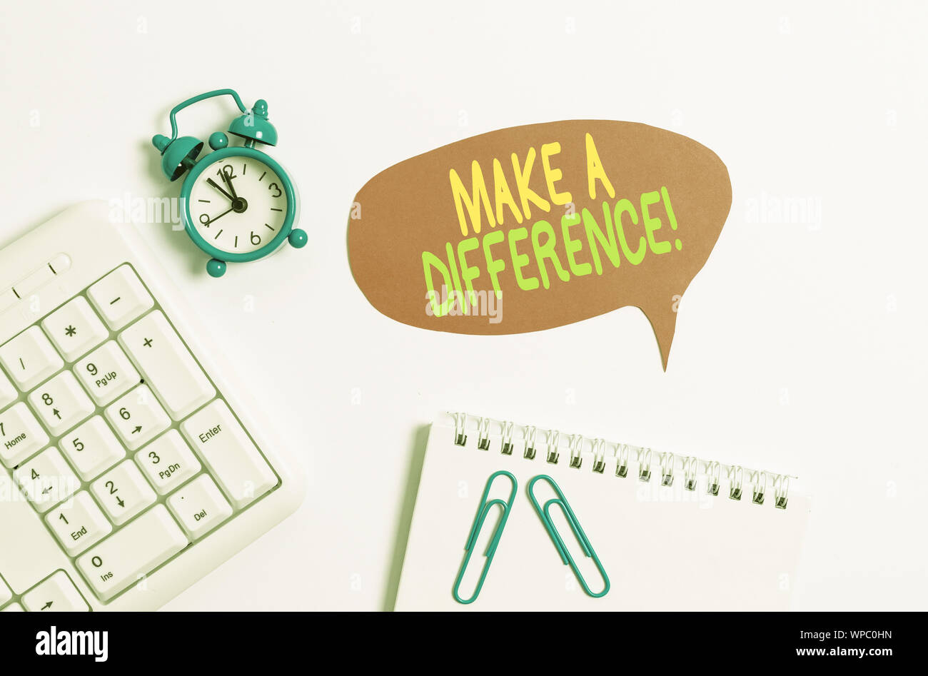 Word writing text Make A Difference. Business photo showcasing have ...