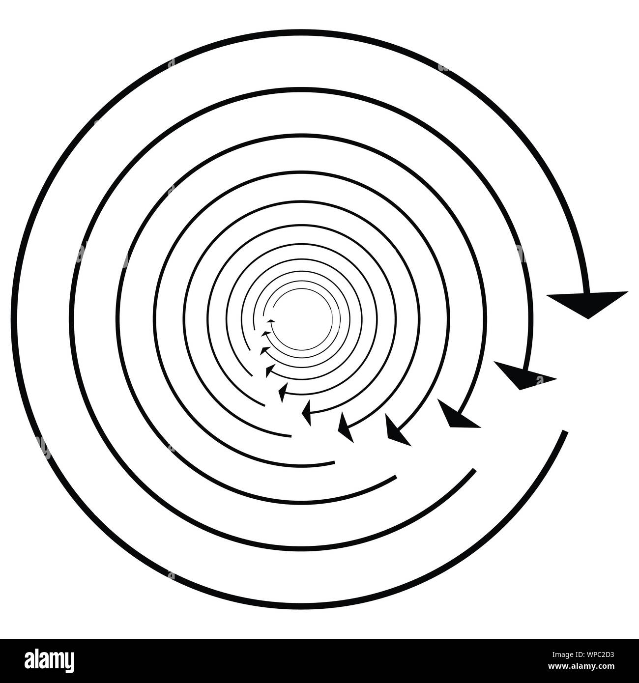 Circular, circle arrow right. Radial arrow icon, symbol. Clockwise ...