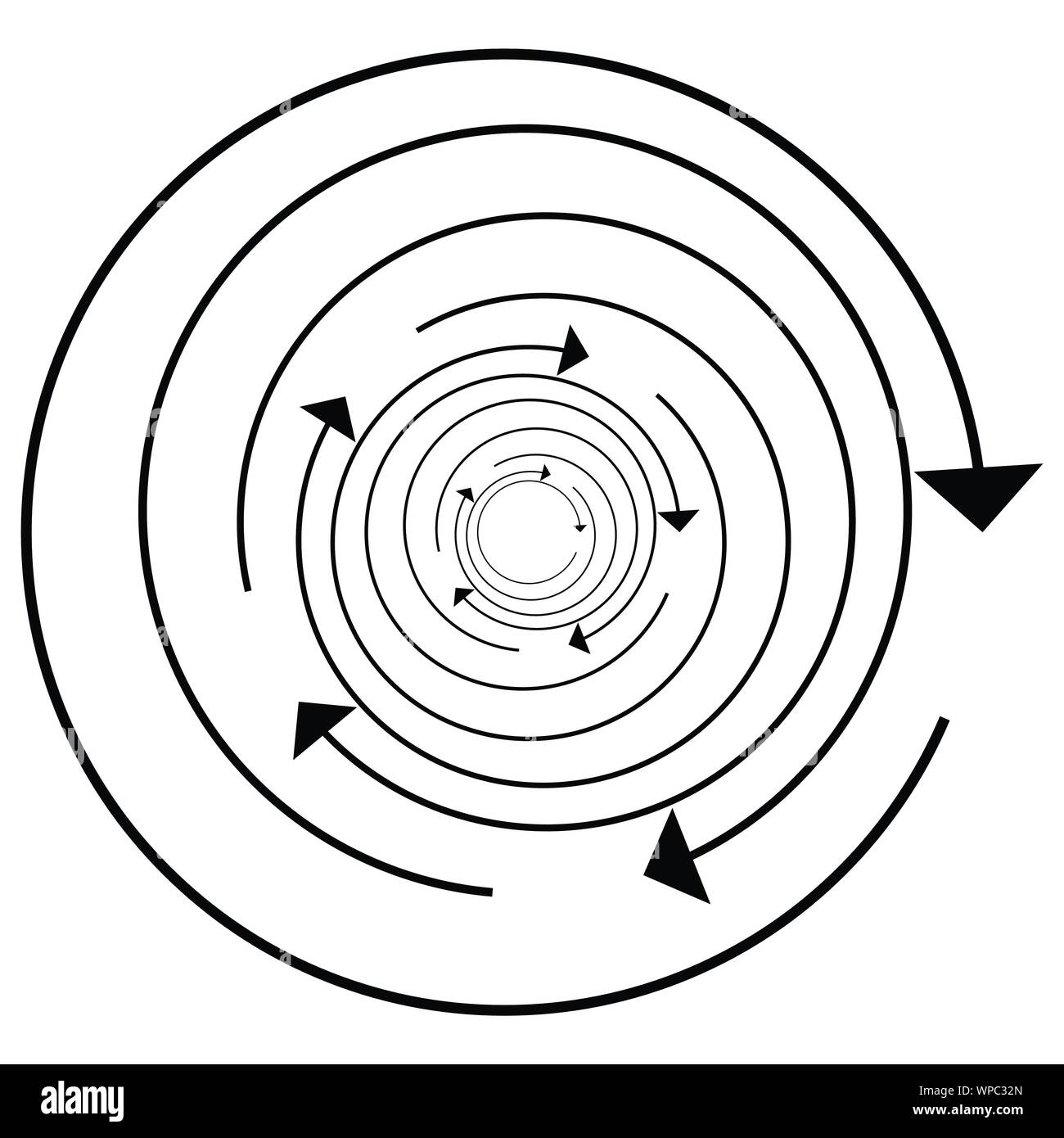 Circular, circle arrow right. Radial arrow icon, symbol. Clockwise ...