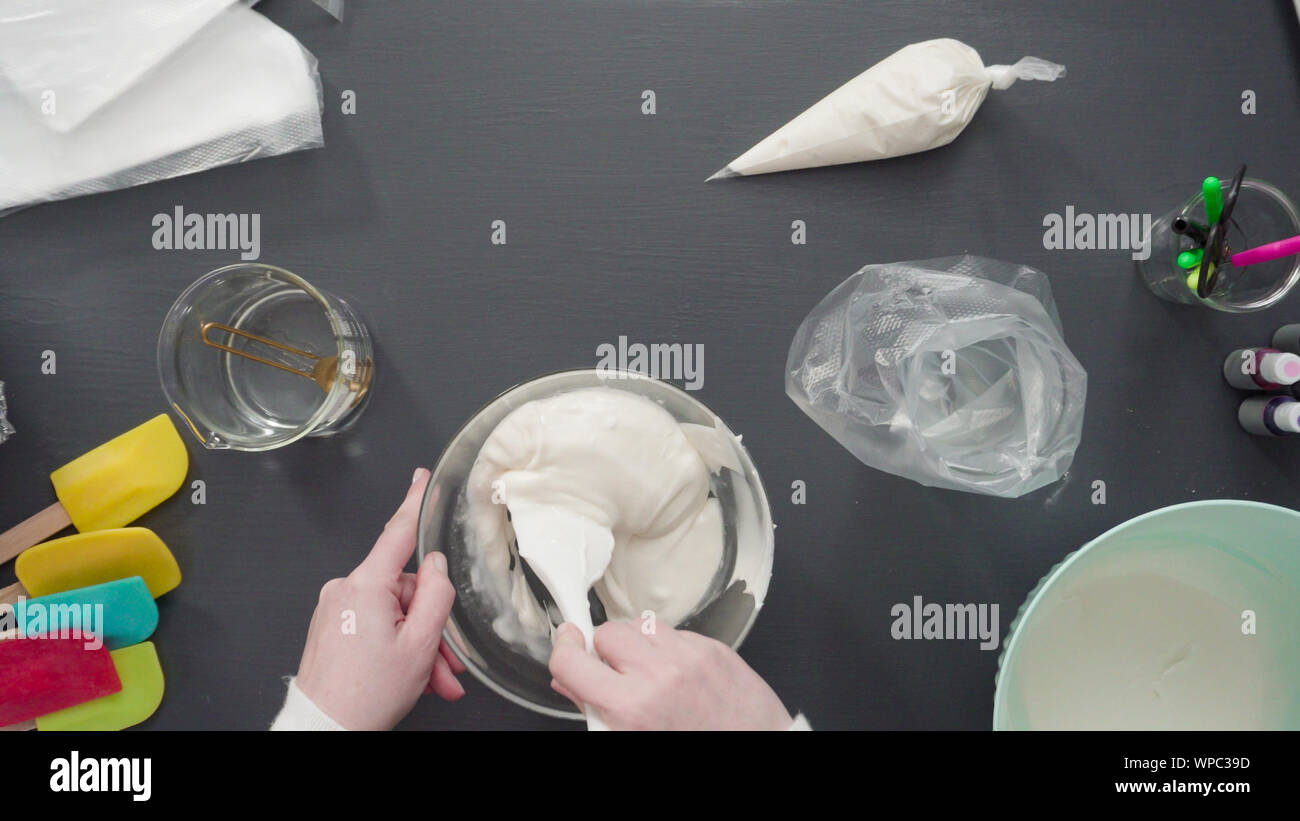 Step step flat lay piping hi-res stock photography and images - Alamy