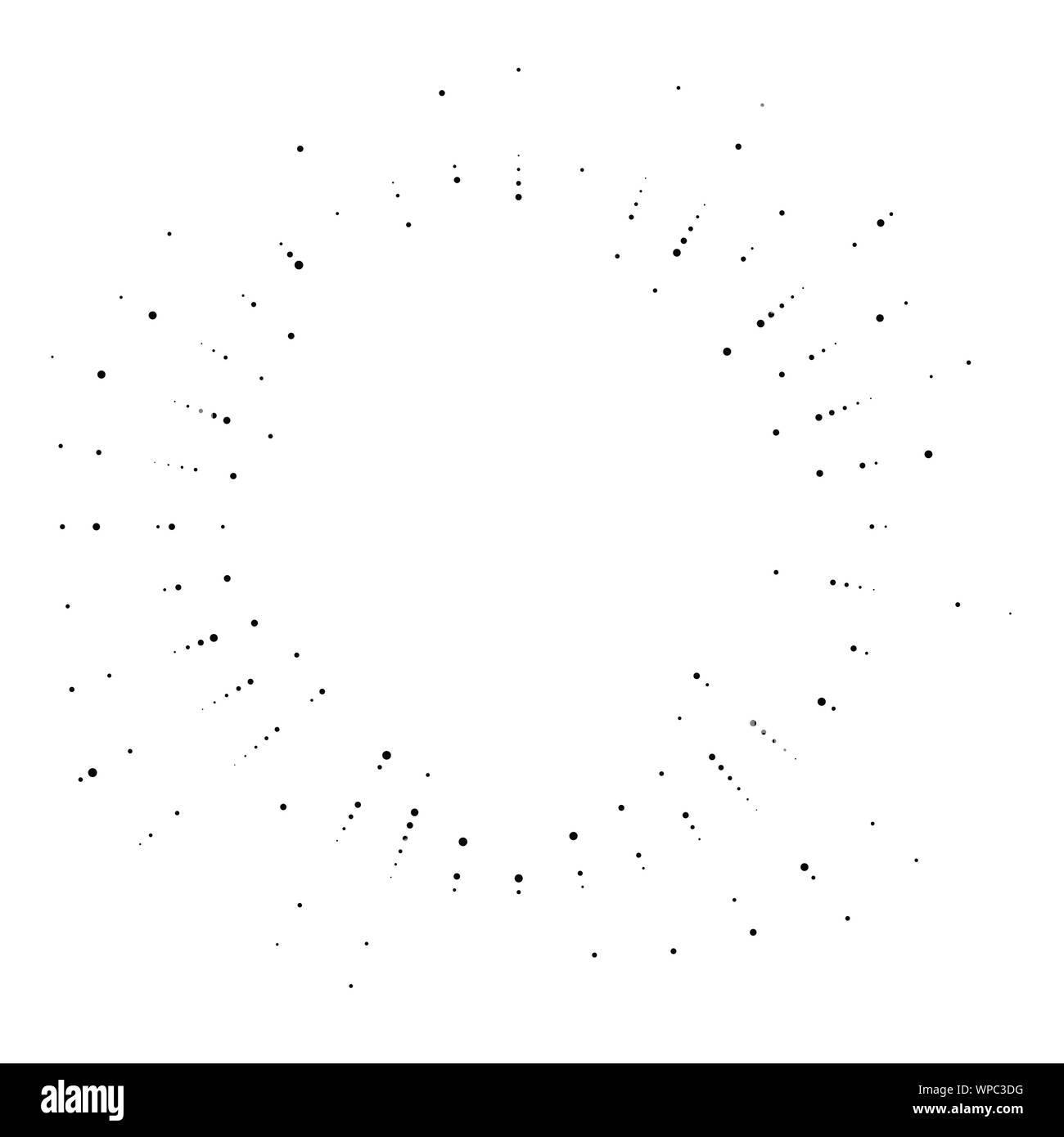Halftone rays, beams. dots, dotted radial burst lines. Sparkle ...