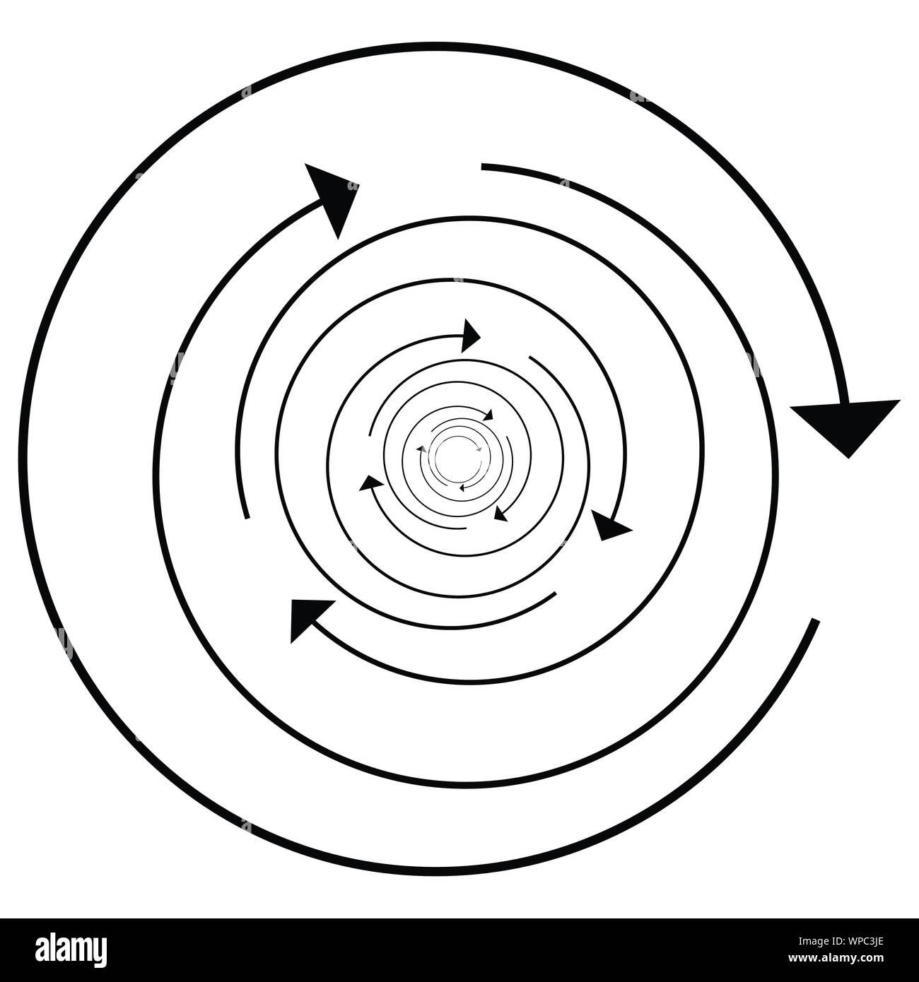 Circular, circle arrow right. Radial arrow icon, symbol. Clockwise ...
